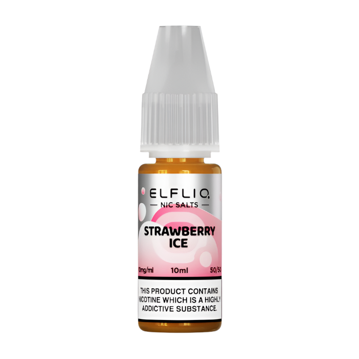 Strawberry Ice By Elfbar Elfliq Nic Salt 10ml – Trendy Vapes